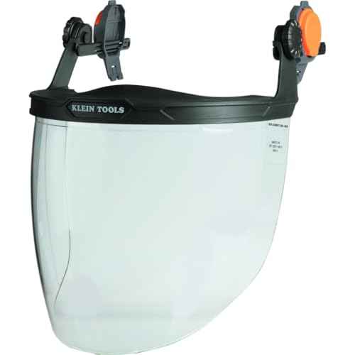 Klein Tools Face Shield for Safety Helmet and Cap-Style Hard Hats, Imp ...