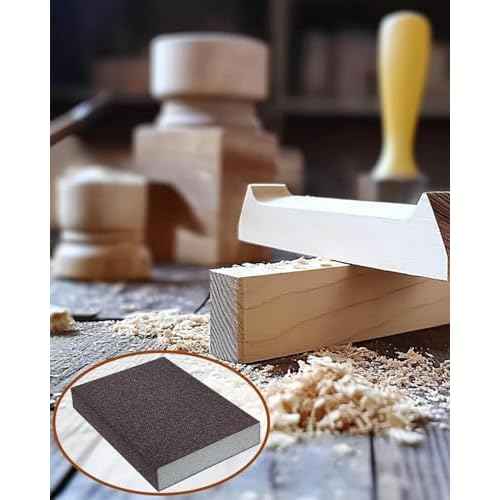Fine Sanding Block Sandpaper Sponge - 10Pcs 220 Grit Sand Paper Blocks ...