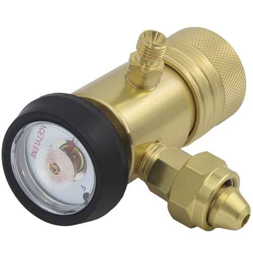 AR-MC CGA200 MC Tank Acetylene Regulator, Matching Turbo Style Acetyle ...