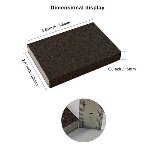 Fine Sanding Block Sandpaper Sponge - 10Pcs 220 Grit Sand Paper Blocks ...