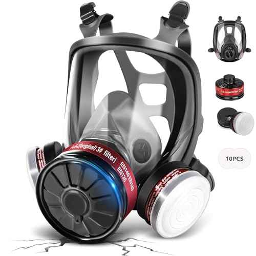 Full Face Gas Respirator Mask - Gas Masks Survival Nuclear and Chemica ...