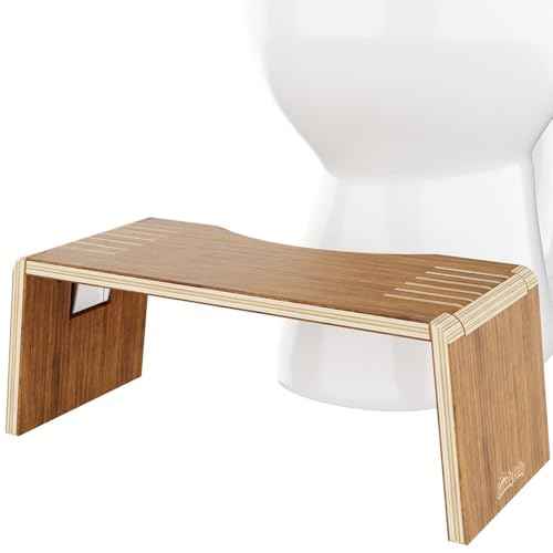 Squatty Potty Oslo Teak Folding Toilet Stool ? Compact, Stylish, and S ...