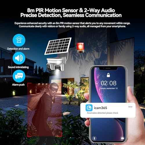 No WiFi Security Camera, 4G LTE Cellular Security Camera, 2K Solar Cel ...