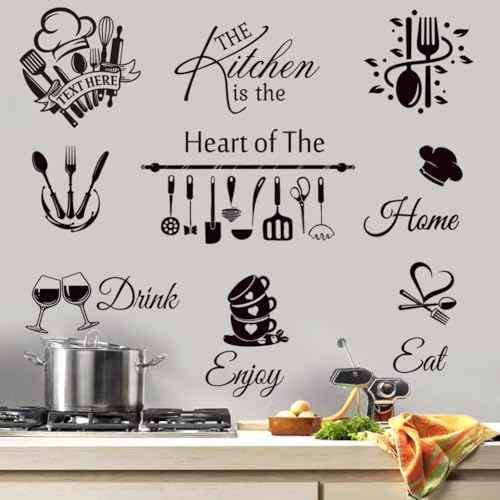 Kitchen Wall Decor Quote Stickers and Decals for Dining Room and Livin ...