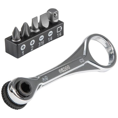 Klein Tools 65200 Ratchet Set, 5-Piece Mini Ratchet Set with Phillips ...