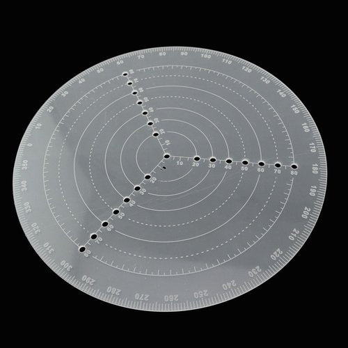 JCBIZ Transparent White Turning Centering Ruler Lathe Woodworking Tool ...