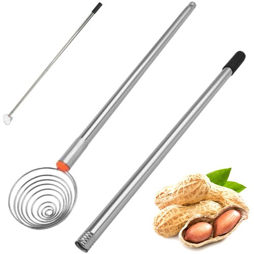 Stainless Steel Nut Collector Picker Upper with Long Handle, Detachabl ...