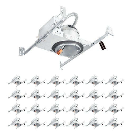 Anyhome 24 Pack 4 Inch Recessed Lighting Housing, 2024 Version IC Rate ...