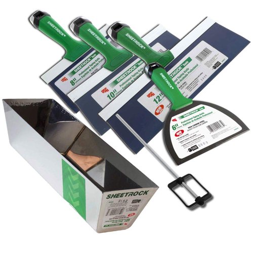 USG Sheetrock Pro Series Blue Steel Drywall Taping Knife with Matrix S ...