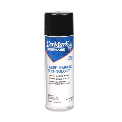 CerMark TherMark LMM14 Black Laser Marking Spray Can for Stainless Ste ...