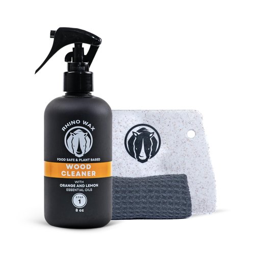 Rhino Wax Butcher Block Cleaning Kit - Includes Cutting Board Wood Spr ...