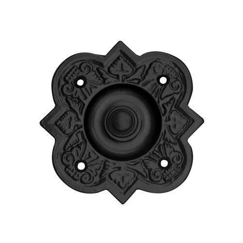 STALLION HARDWARE Black Powder Coat Bell Push Button - Vintage Doorbel ...
